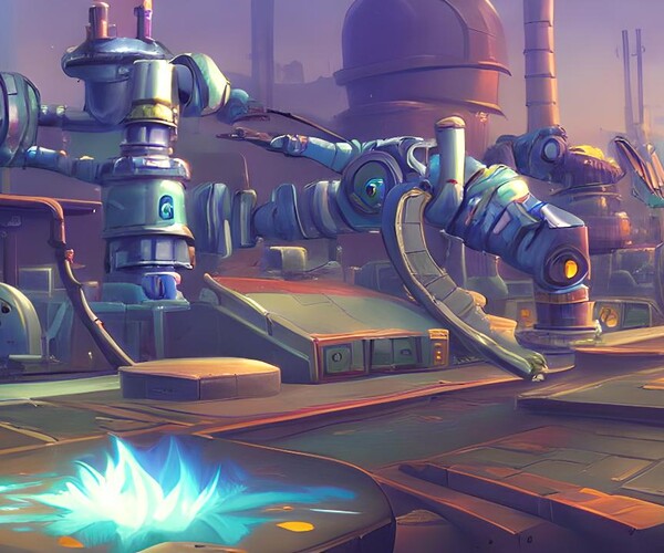 ArtStation - 98 worldland factory 5100 jpg pack runwayml art | Artworks