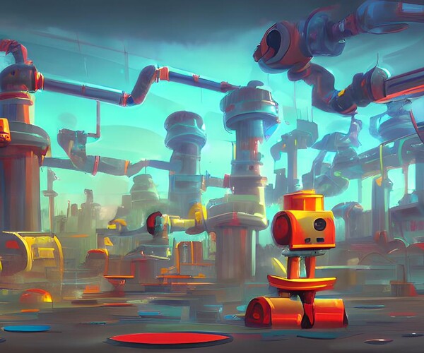 ArtStation - 98 worldland factory 5100 jpg pack runwayml art | Artworks