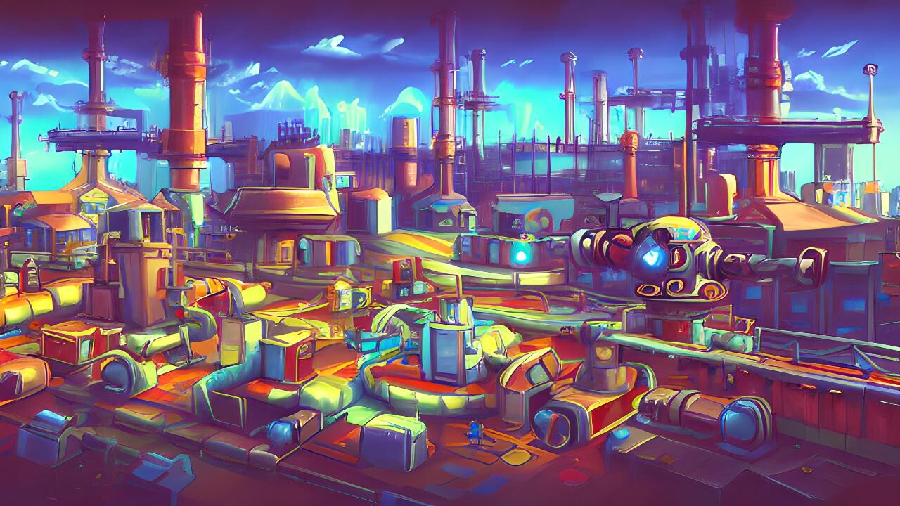 ArtStation - 98 worldland factory 5100 jpg pack runwayml art | Artworks