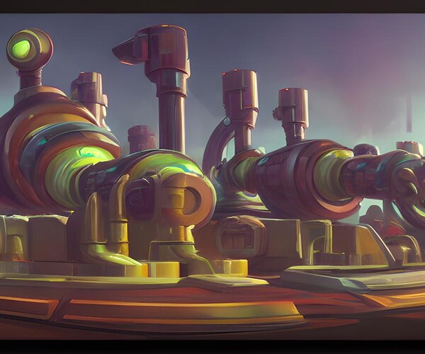 ArtStation - 98 worldland factory 5100 jpg pack runwayml art | Artworks