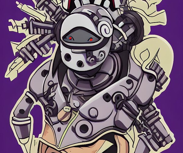 ArtStation - 101 meka 6400 jpg pack runwayml art | Artworks