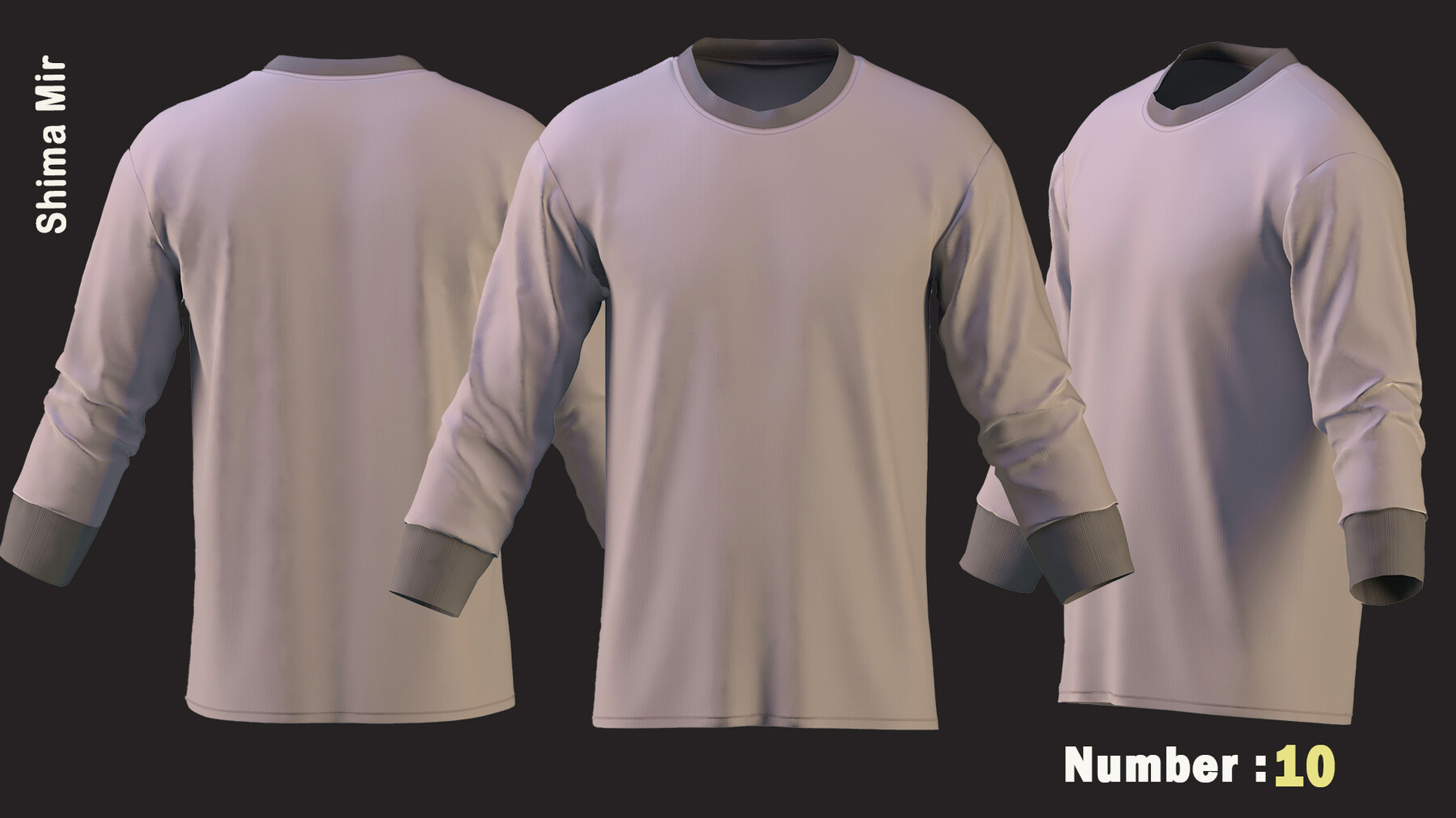 ArtStation - 10 Men's T-shirt (ZPRJ, FBX , OBJ, MTL , MAX , TEXTURES ...