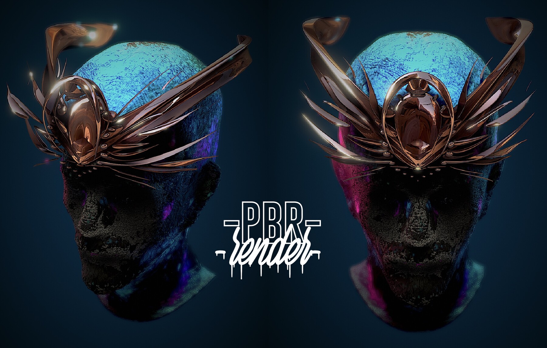ArtStation - “FLOATER” CROWN (GLB, OBJ, STL) + HEAD SCULPT VARIANT ...