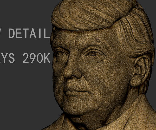 ArtStation - Donald Trump Bust 3D print | Resources