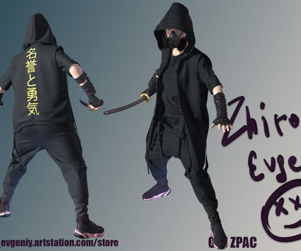 ArtStation - Urban Ninjia Outfit | Game Assets
