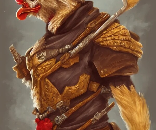 ArtStation - The greates Chicken Warrior | Artworks