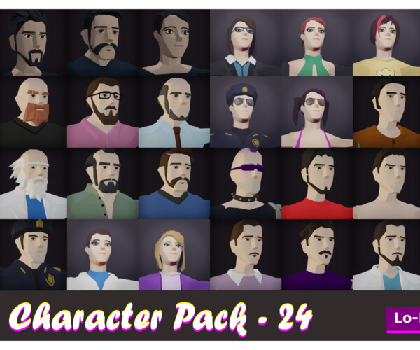 ArtStation - City Character Pack | Game Assets