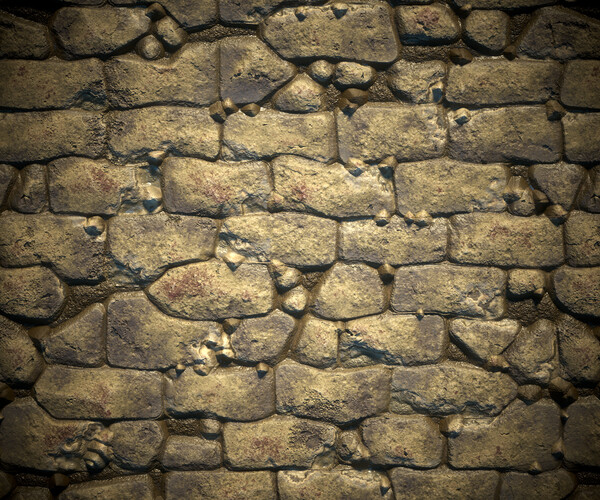 ArtStation - Stone Wall - VOL 01 _ substance designer | Game Assets