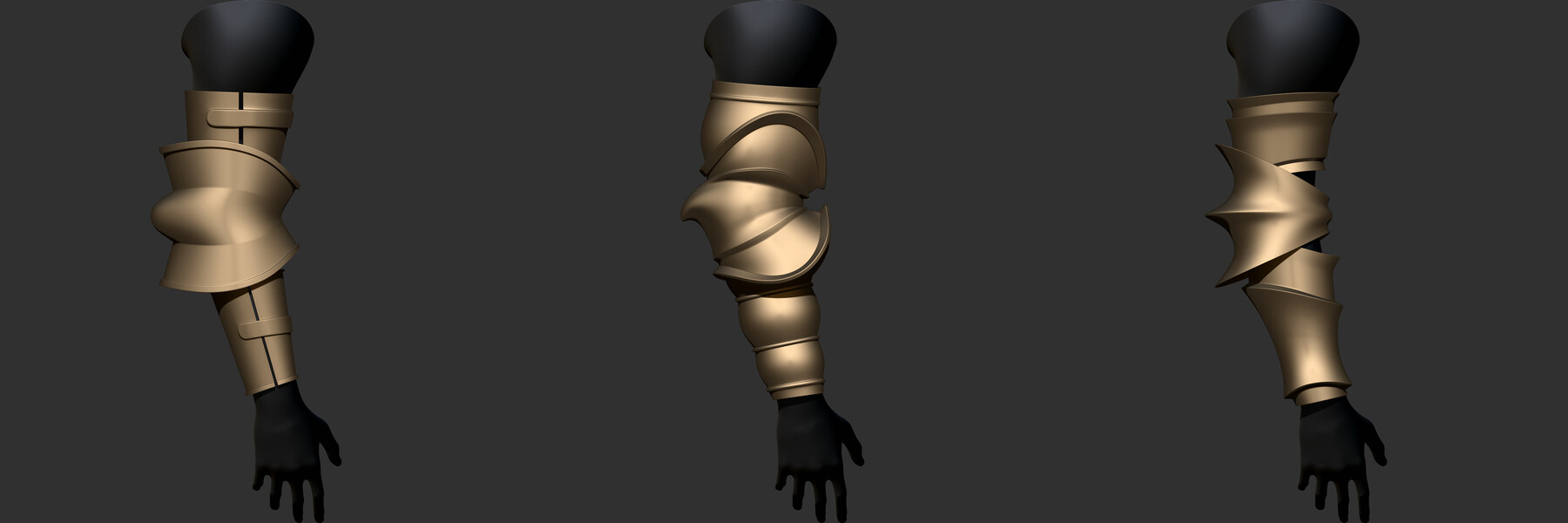 ArtStation - Vambrace Highpoly and Lowpoly (With UVs) Vol 1 | Resources