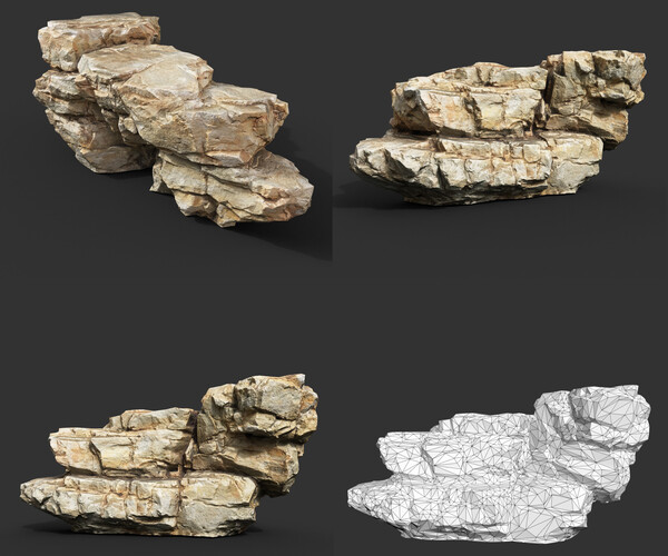 ArtStation - Sharp Rock Formation 221109 - Ultra HD 16K Texture | Game ...