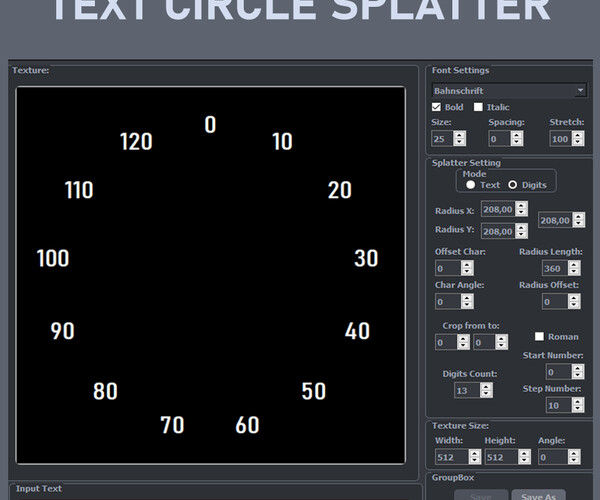 ArtStation - Text Circle Splatter | Resources