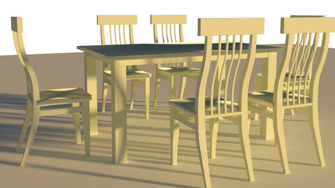 ArtStation - Large dining table | Resources