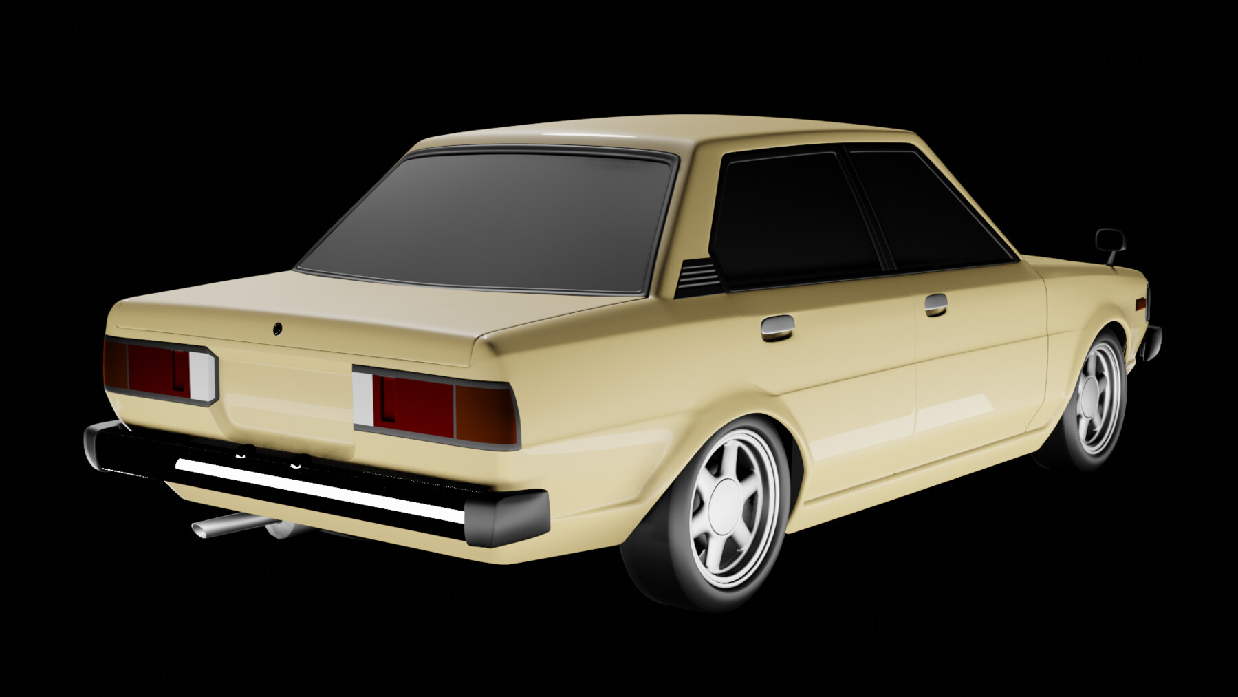 ArtStation - TOYOTA COROLLA KE70 SEDAN solid body | Game Assets