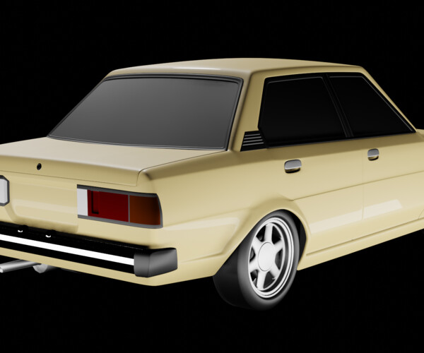 ArtStation - TOYOTA COROLLA KE70 SEDAN solid body | Game Assets