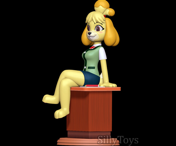 ArtStation - isabelle - Animal Crossing 3D print model | Resources