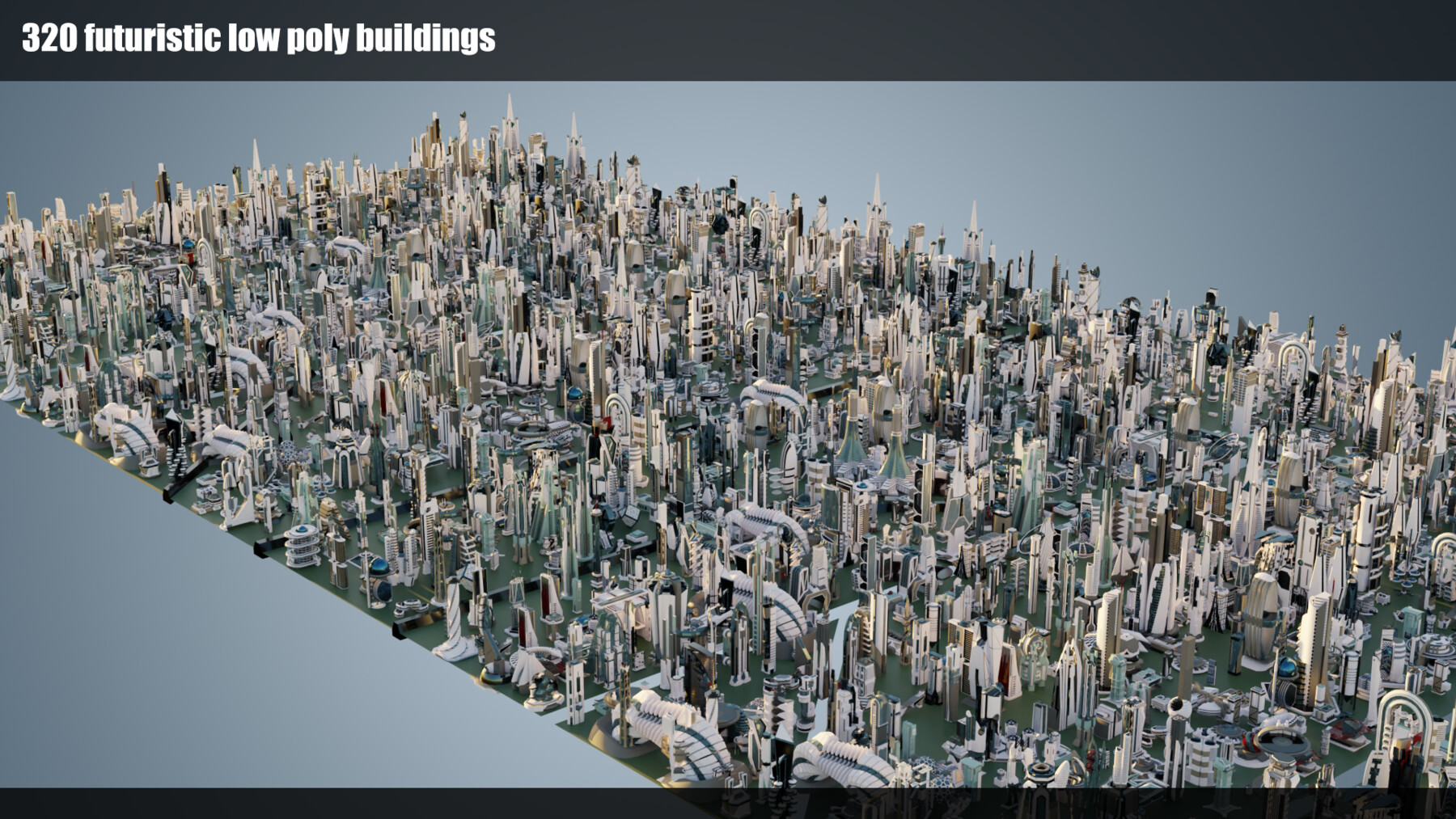 ArtStation - 355 Stylized Futuristic Buildings_all 10 volumes_ | Resources