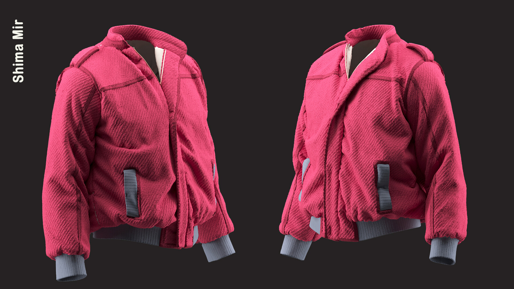 ArtStation - Cute jacket (ZPRJ , FBX , OBJ , MTL , MAX , TEXTURES ...