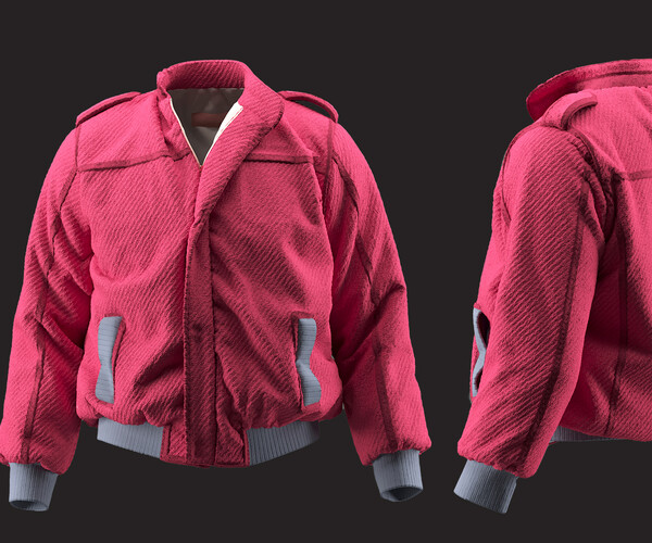 ArtStation - Cute jacket (ZPRJ , FBX , OBJ , MTL , MAX , TEXTURES ...
