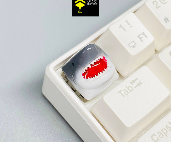 ArtStation - Shark Keycap - 3D print model | Resources