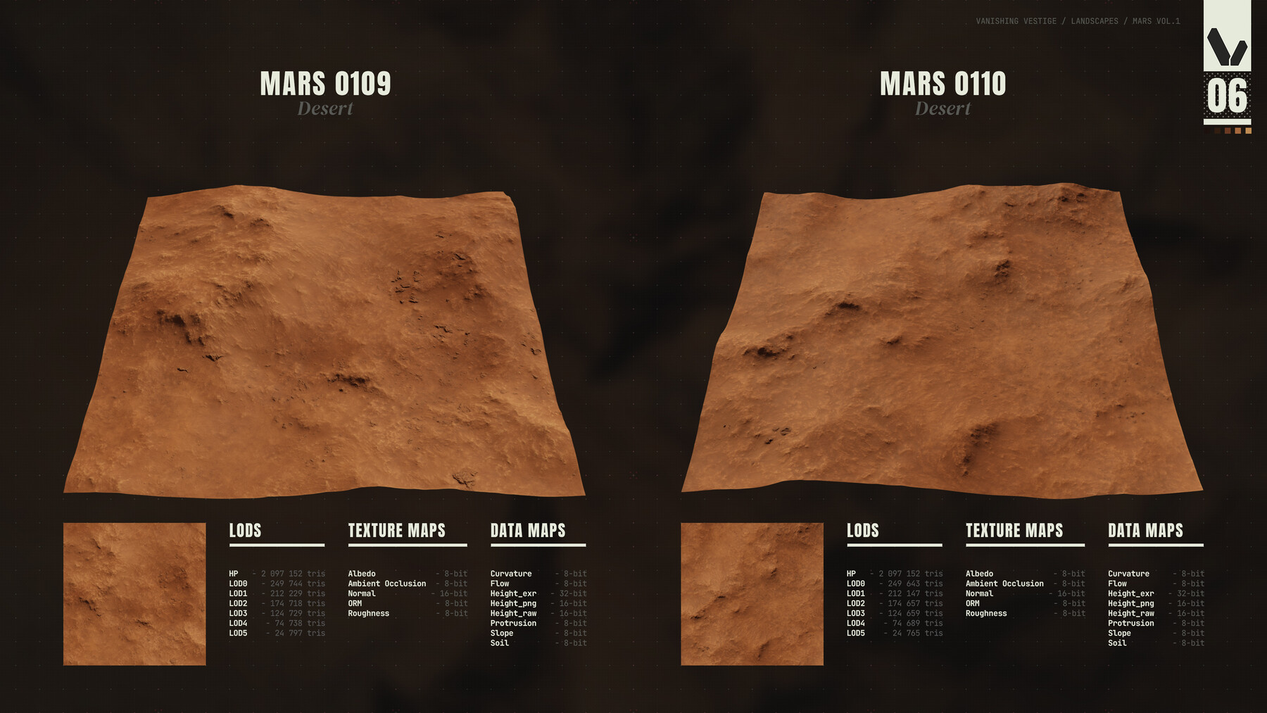 ArtStation - 8k Landscapes - Mars Vol.1 | Game Assets