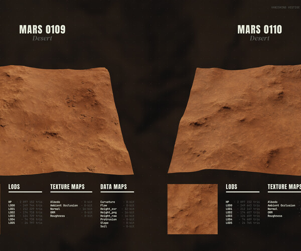 ArtStation - 8k Landscapes - Mars Vol.1 | Game Assets
