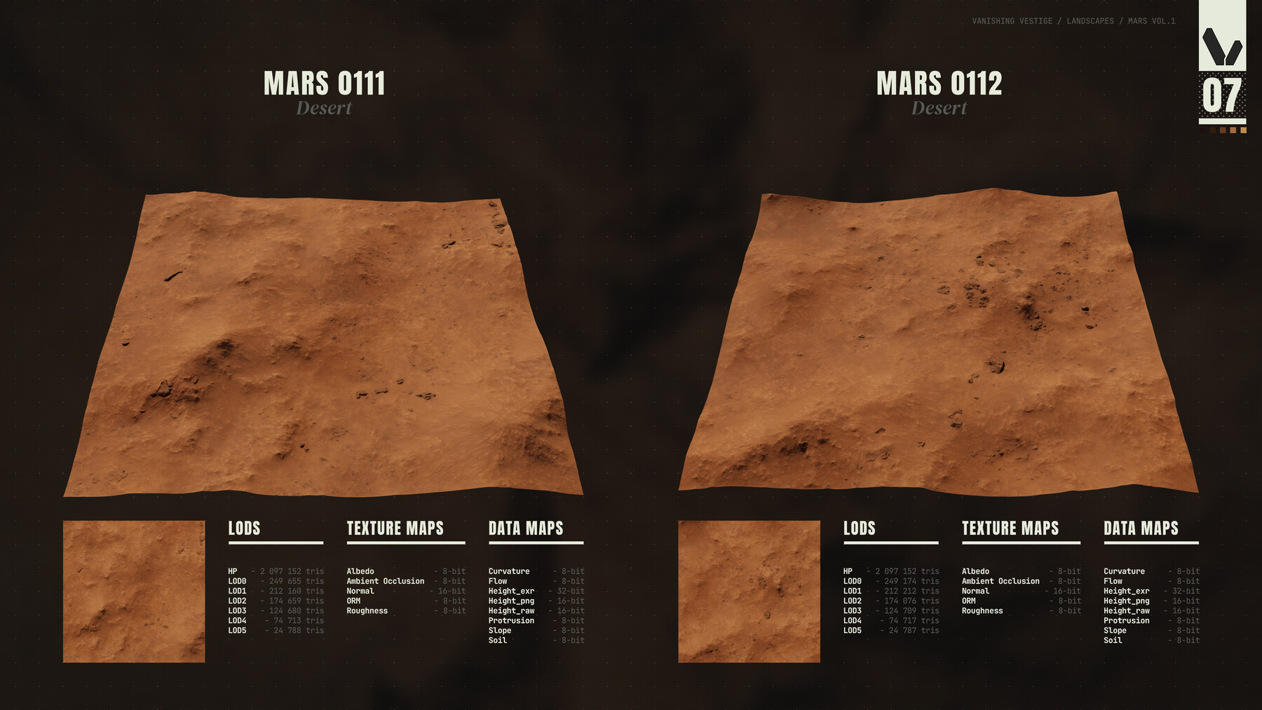 ArtStation - 8k Landscapes - Mars Vol.1 | Game Assets