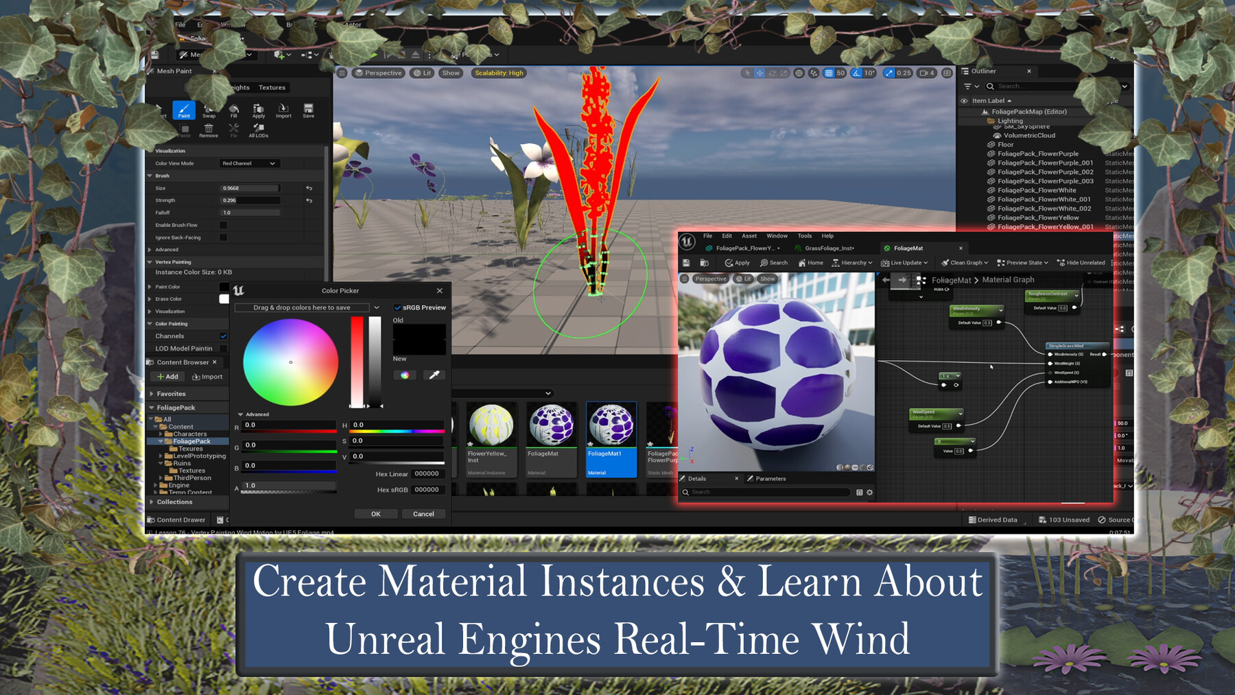 ArtStation - Blender to Unreal Engine 3D Plants and Vegetation | Tutorials