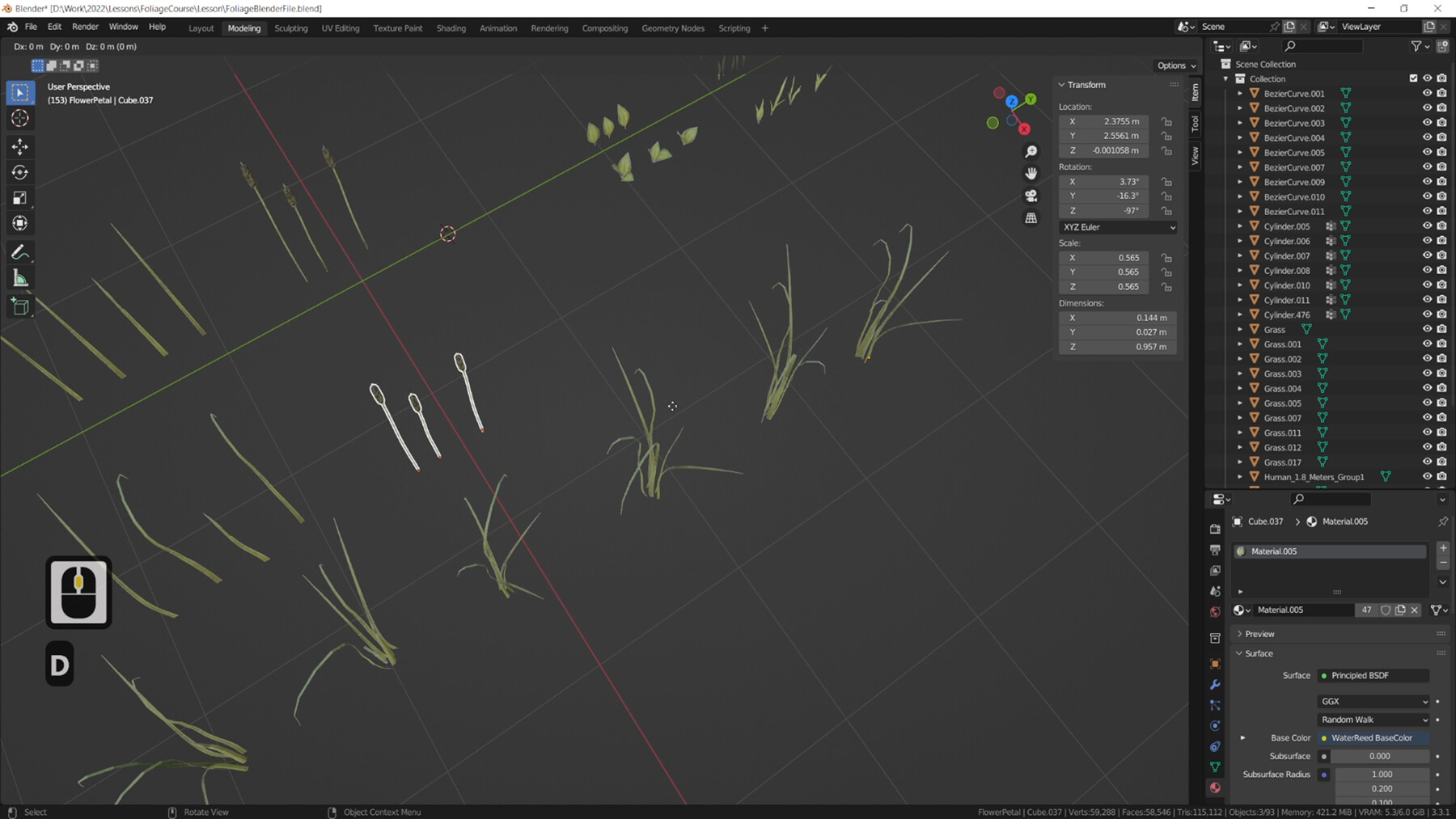 ArtStation - Blender to Unreal Engine 3D Plants and Vegetation | Tutorials