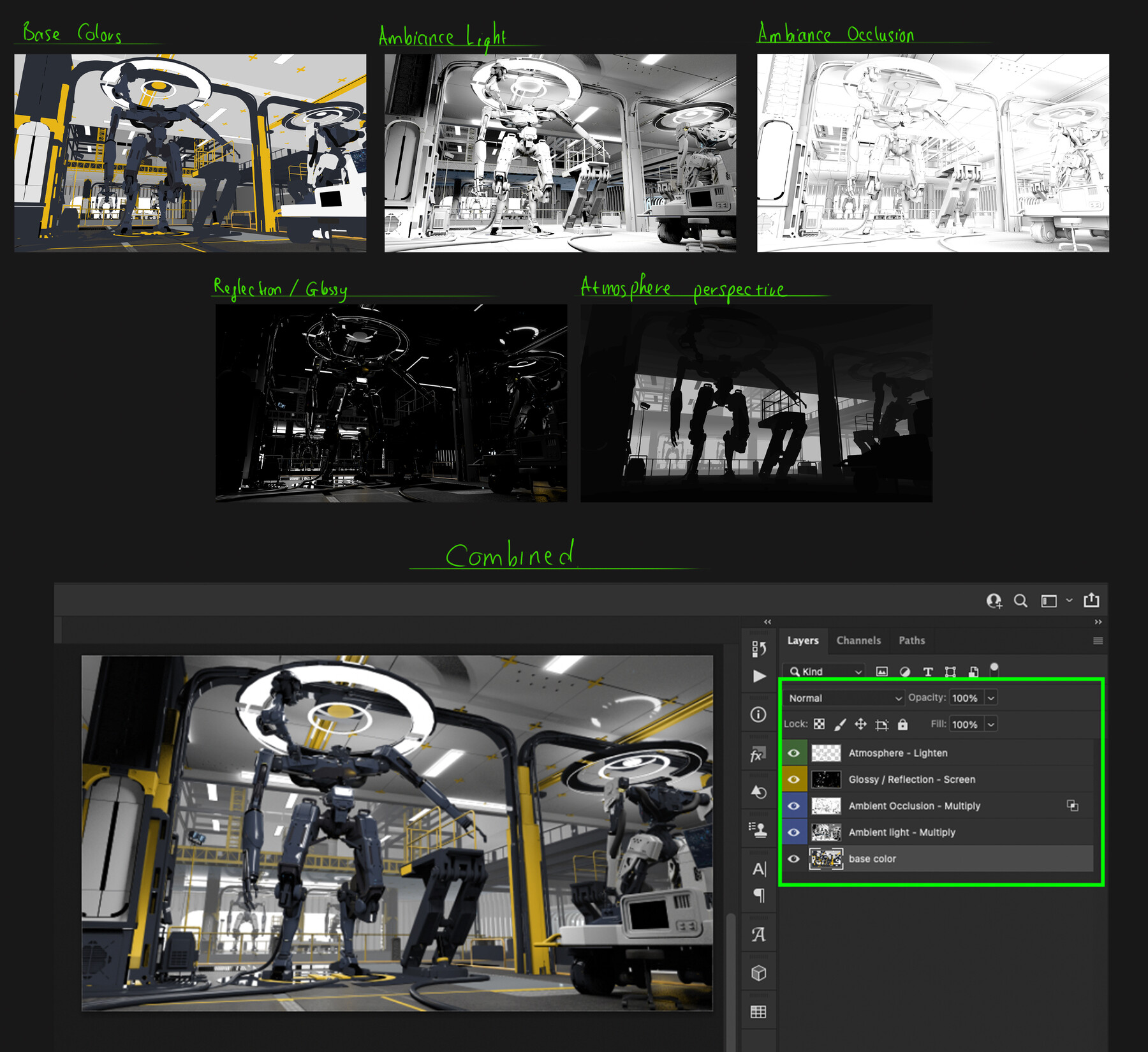 ArtStation - Lighting technique for digital painting | Tutorials