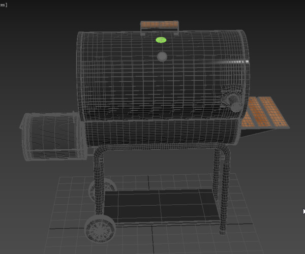 ArtStation - Char-Griller 2137 Outlaw Charcoal Grill 3D Model | Resources