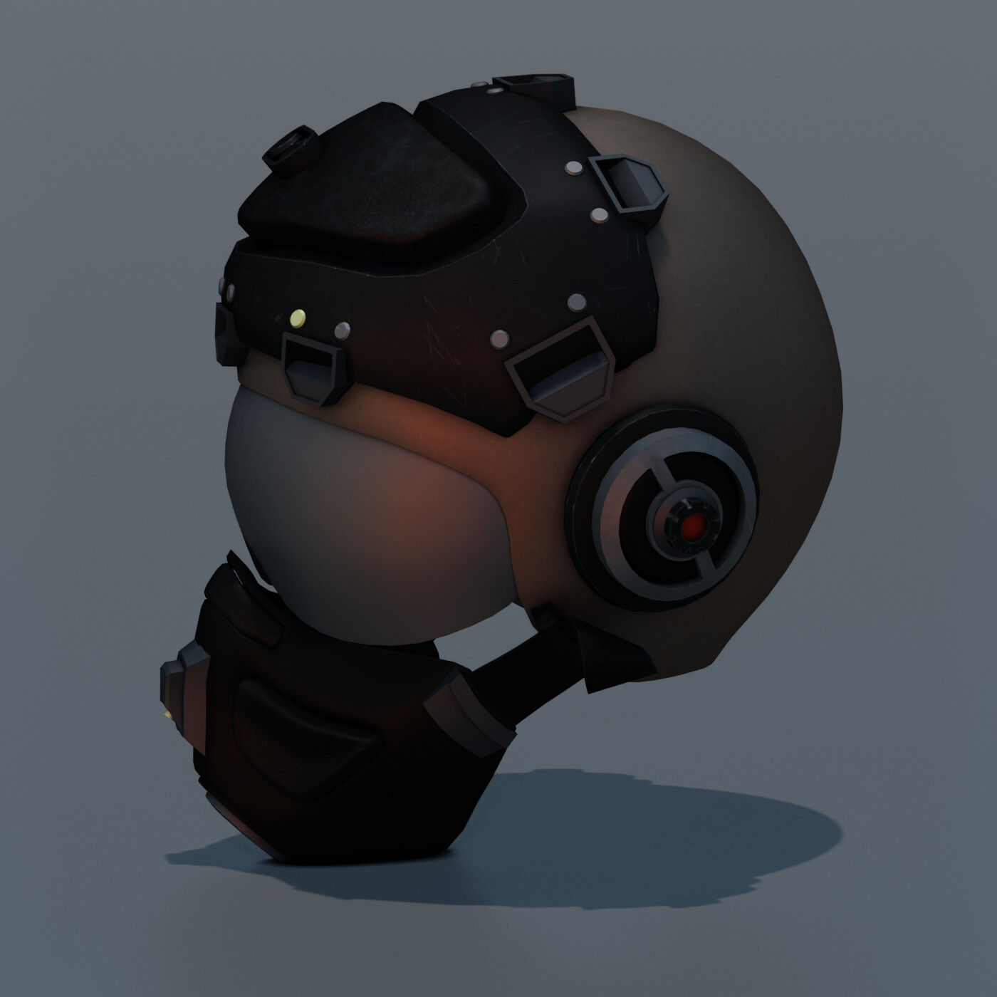 ArtStation - SCI FI HELMET LOW POLY GAME READY | Game Assets