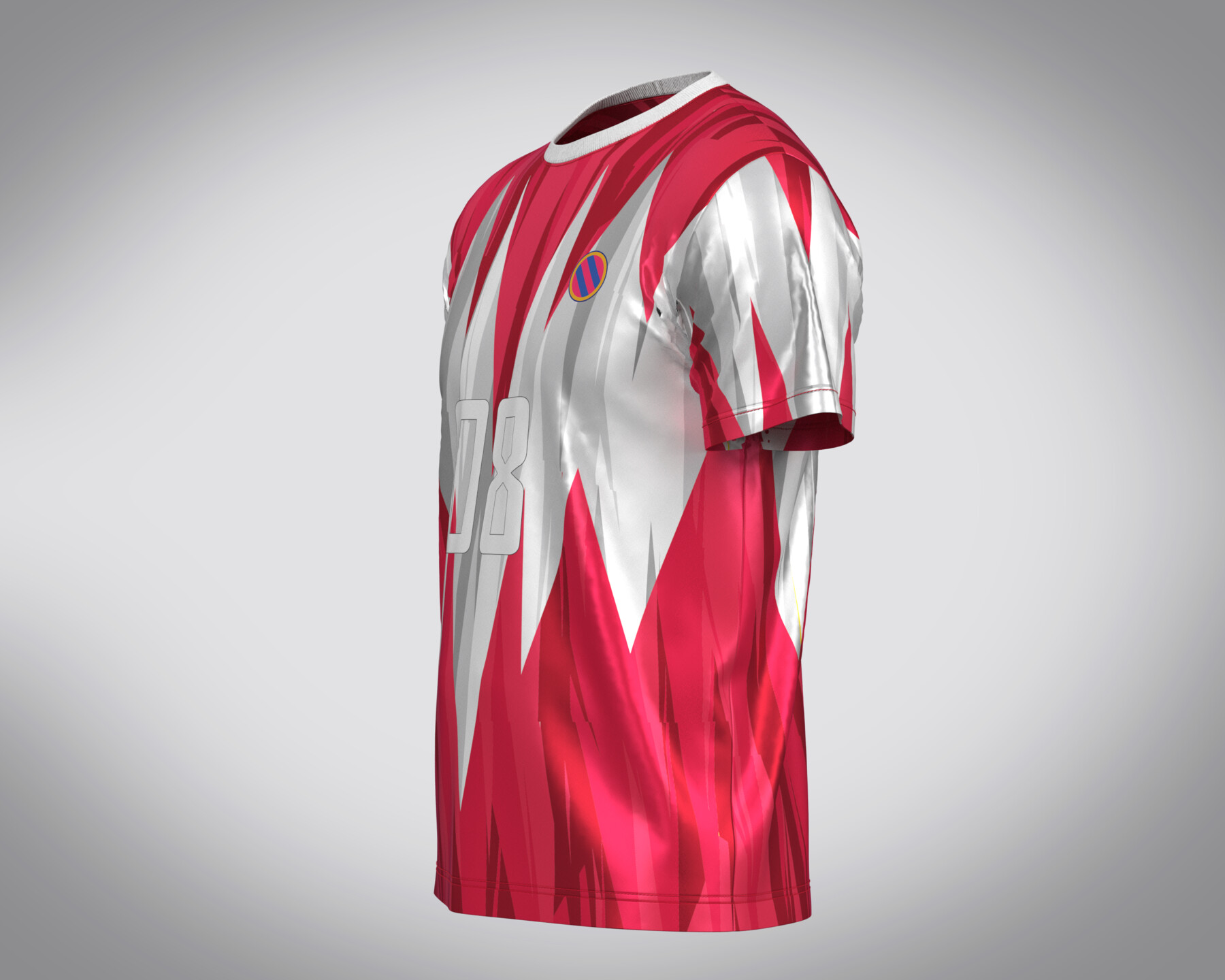 ArtStation - Soccer Red Sports Jersey Player-08 | Resources