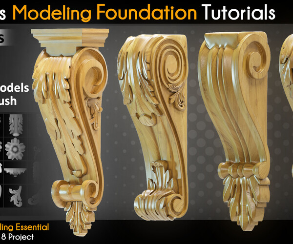 ArtStation - Corbels Modeling Foundation Tutorials VOL-02 | Tutorials