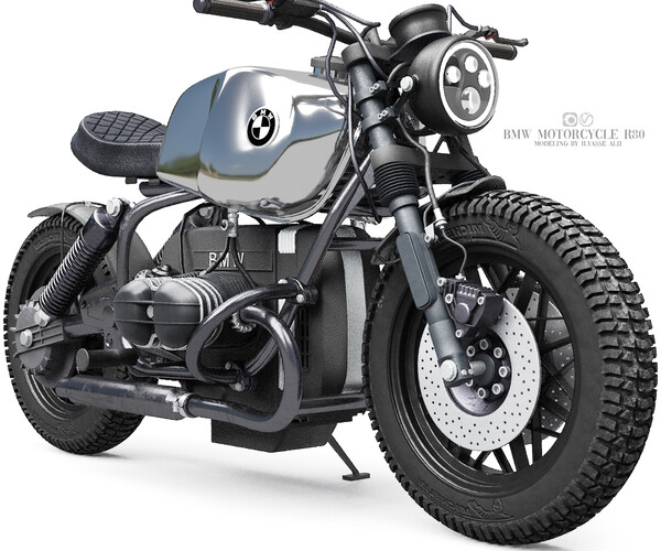 ArtStation - bmw motorcycle r80 | Resources