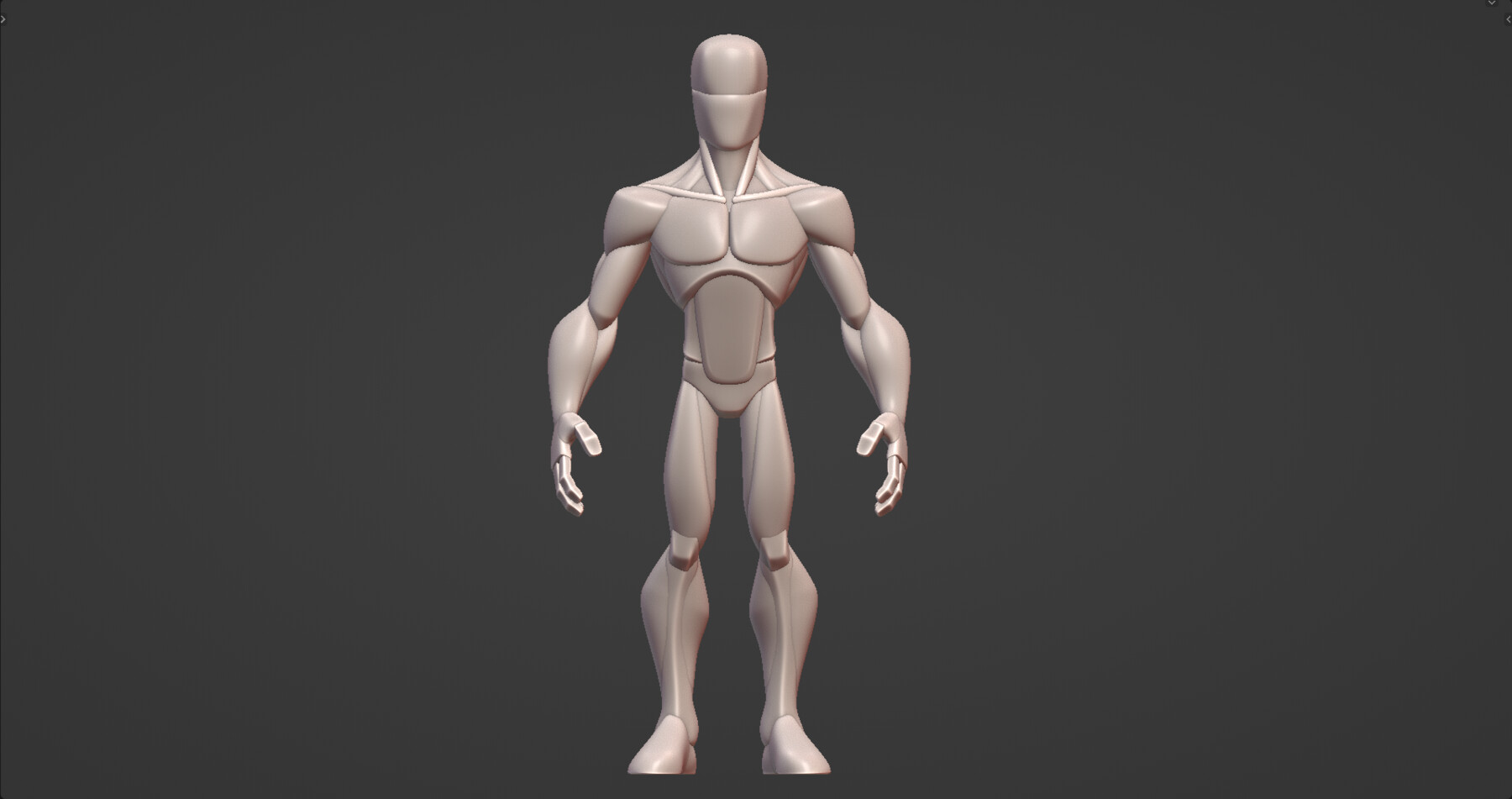 ArtStation - Infinity Style Stylized Male Anatomy Blockout | Game Assets