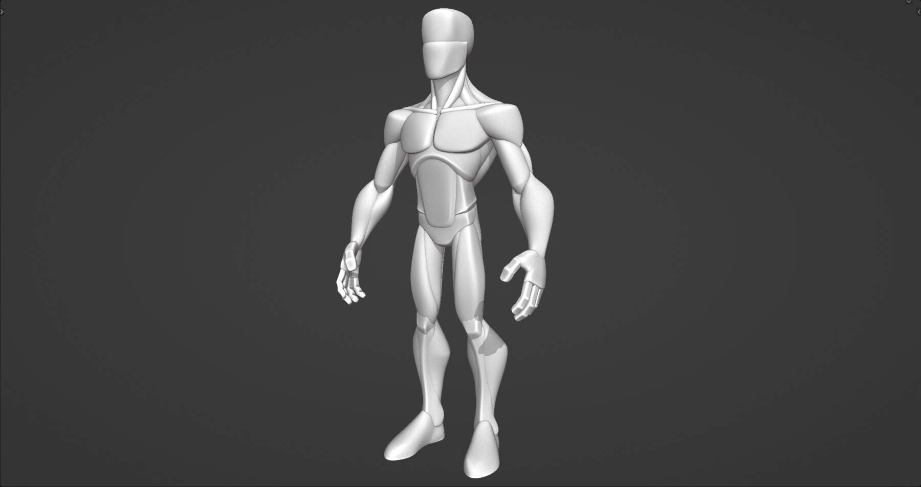 ArtStation - Infinity Style Stylized Male Anatomy Blockout | Game Assets