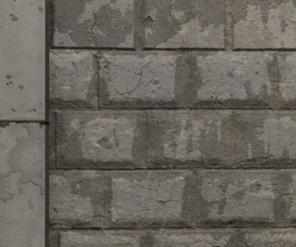 ArtStation - Concrete Wall 3D Model | Game Assets