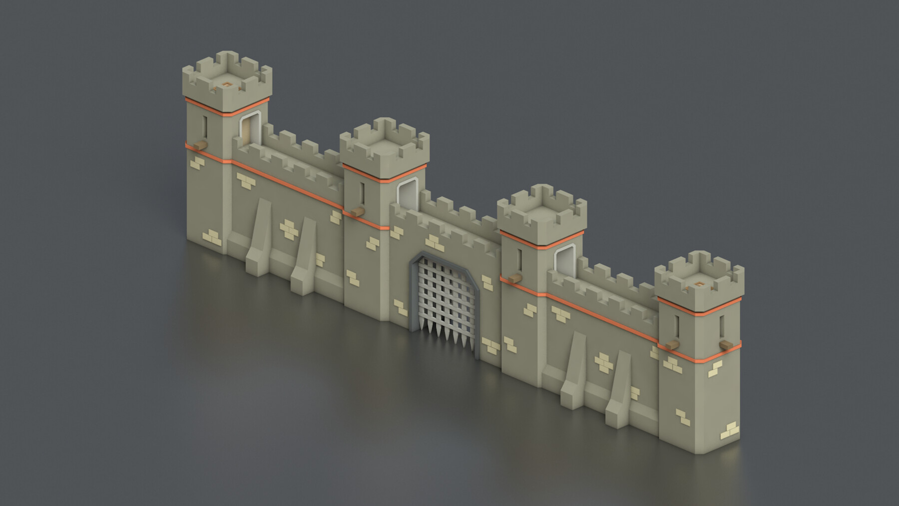 ArtStation - Low Poly Medieval Middle Age City 3D Asset Pack | Game Assets