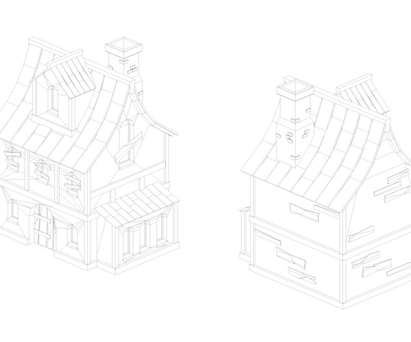 ArtStation - Low Poly Fantasy Scary Creepy Dark Halloween 3D Asset Pack ...