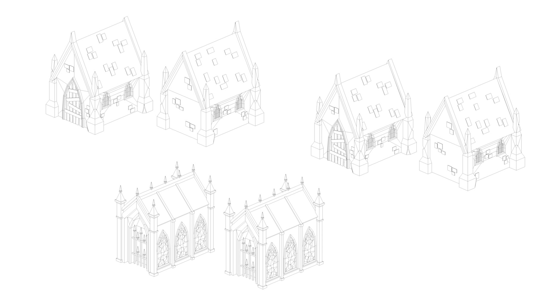 ArtStation - Low Poly Fantasy Scary Creepy Dark Halloween 3D Asset Pack ...