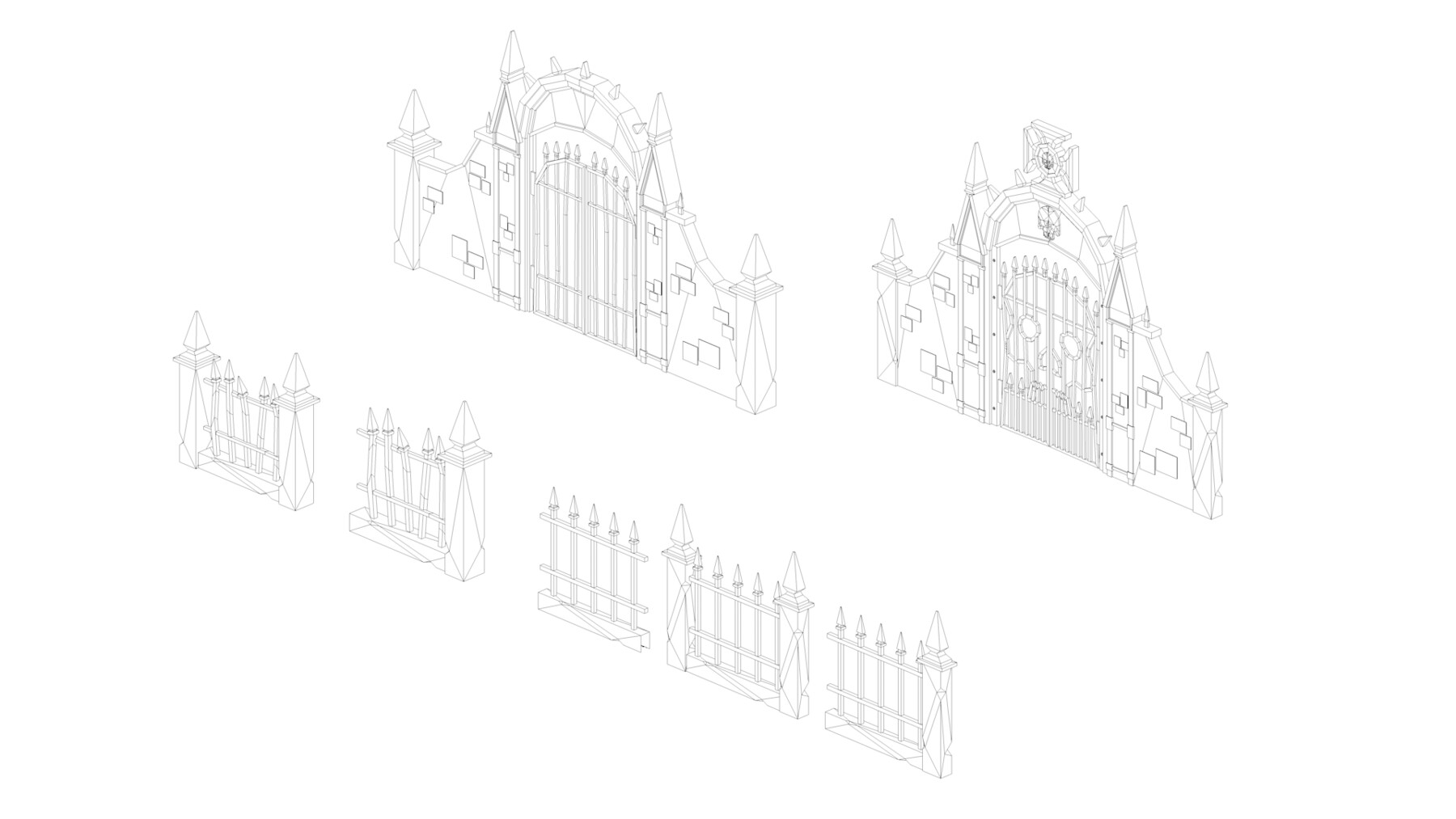 ArtStation - Low Poly Fantasy Scary Creepy Dark Halloween 3D Asset Pack ...