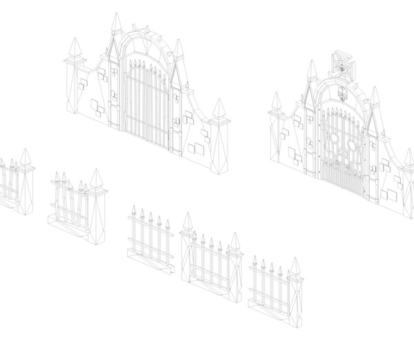 ArtStation - Low Poly Fantasy Scary Creepy Dark Halloween 3D Asset Pack ...