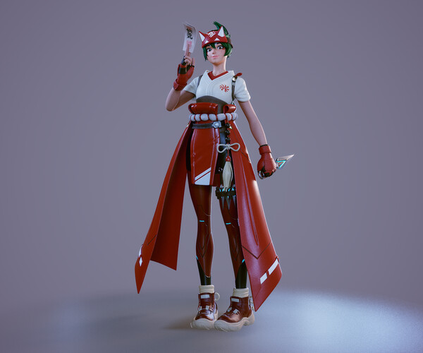 ArtStation - OverWatch Kiriko Fant Art | Resources