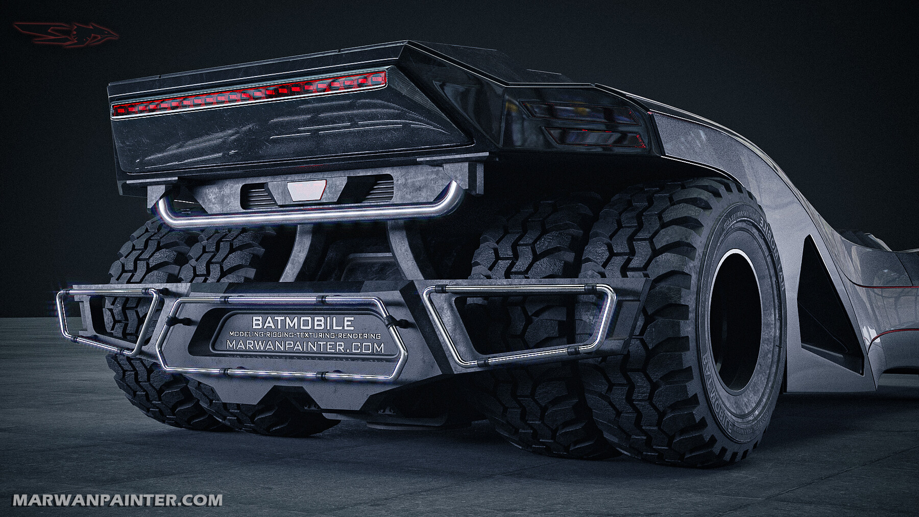 ArtStation - Blender: Create and rig realistic Batmobile from A to Z ...