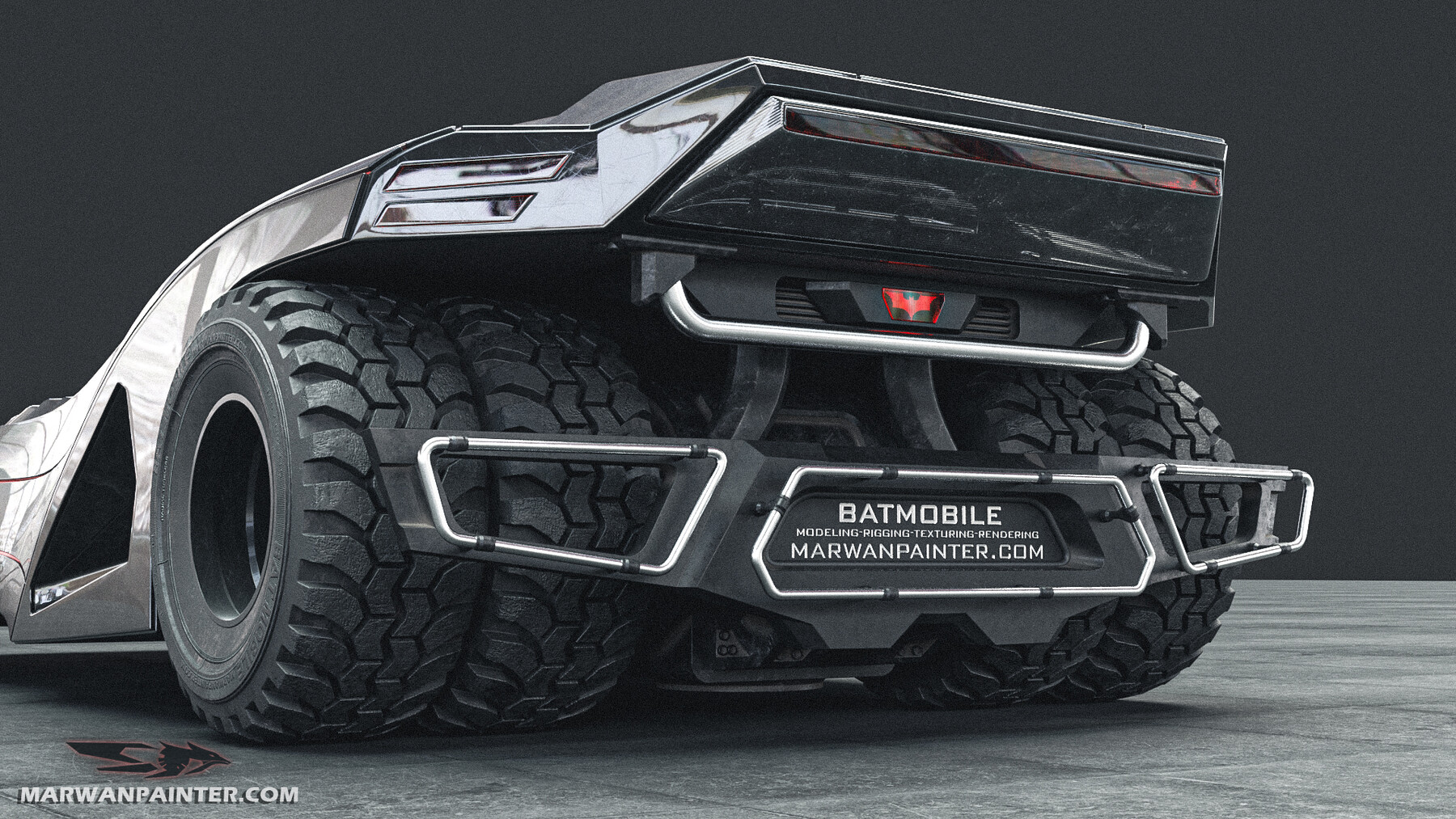 ArtStation - Blender: Create and rig realistic Batmobile from A to Z ...