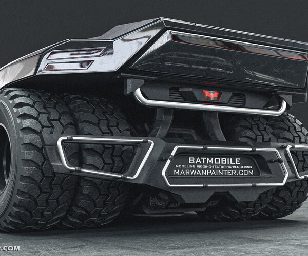 ArtStation - Blender: Create and rig realistic Batmobile from A to Z ...