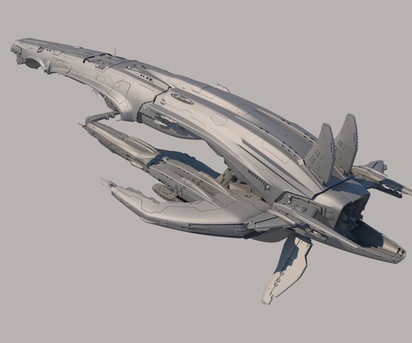 ArtStation - Sci Fi Alien spaceship. | Resources