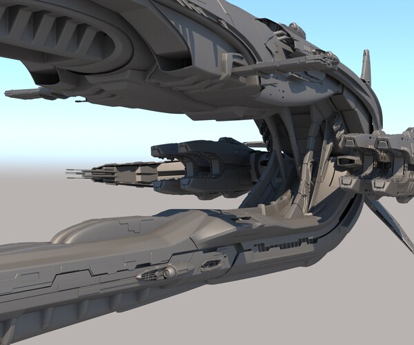 ArtStation - Sci Fi Alien spaceship. | Resources