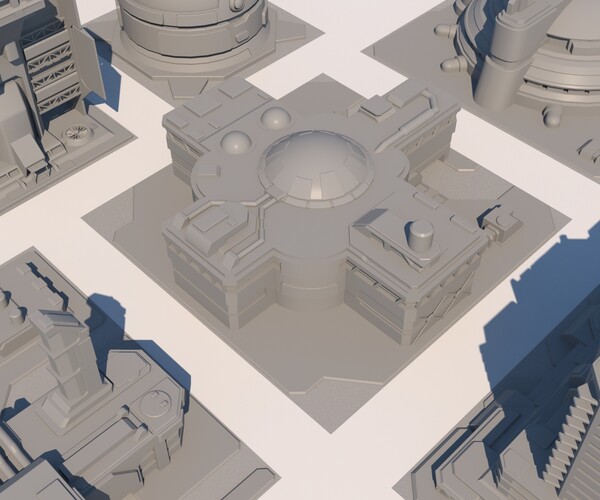 ArtStation - Sci Fi Buildings. | Resources