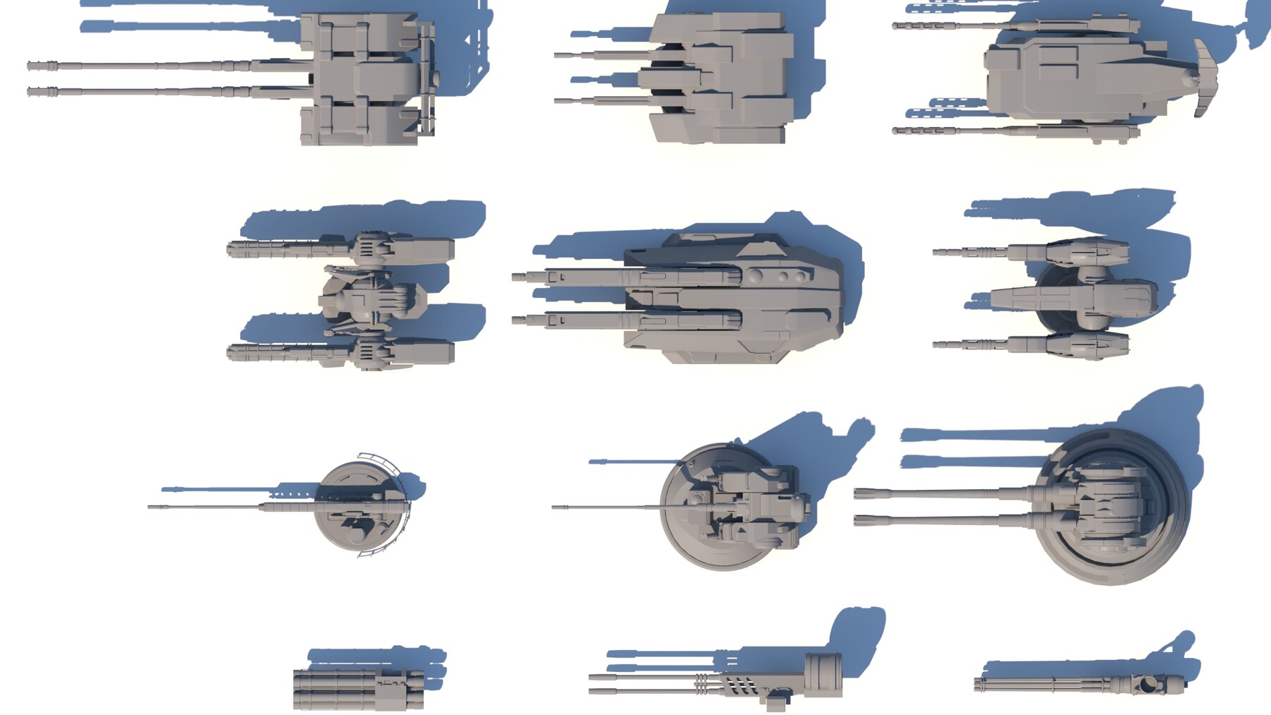 ArtStation - Sci-fi Guns Set model | Resources